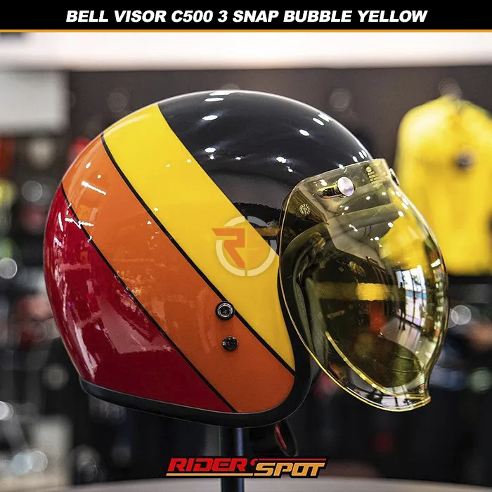 BELL Visor Custom 500 3 Snap Bubble Yellow – Riderspot